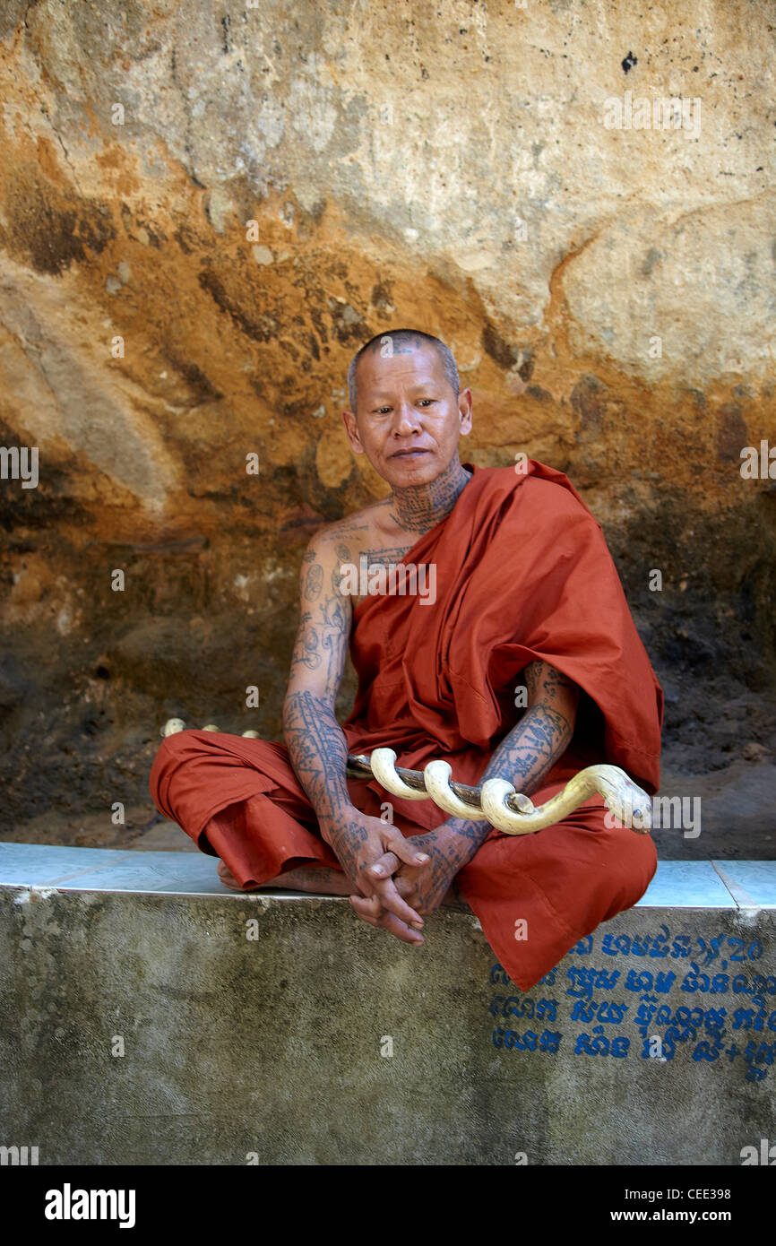 Buddhist monk in Cambodia Stock Photo - Alamy