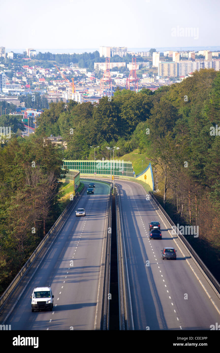 Heavy traffic city motorway hi-res stock photography and images - Alamy