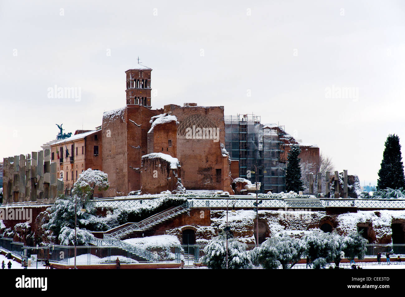 Rome with snow hi-res stock photography and images - Alamy