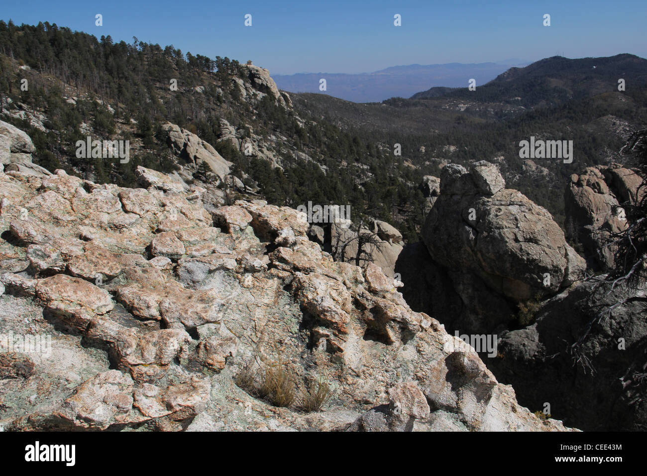 Rock outcrops Mount Lemmon Tucson Arizona p Stock Photo - Alamy