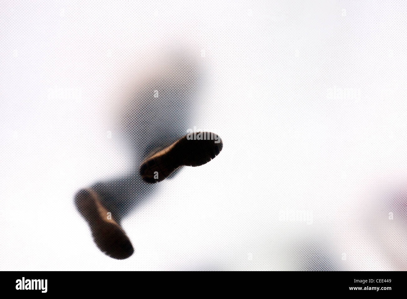 Underside view people walking translucent hi-res stock photography and ...