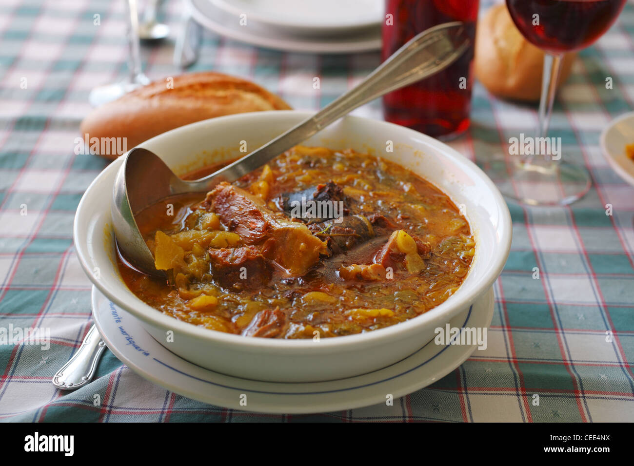 Asturian stew, Spanish cuisine Stock Photo - Alamy
