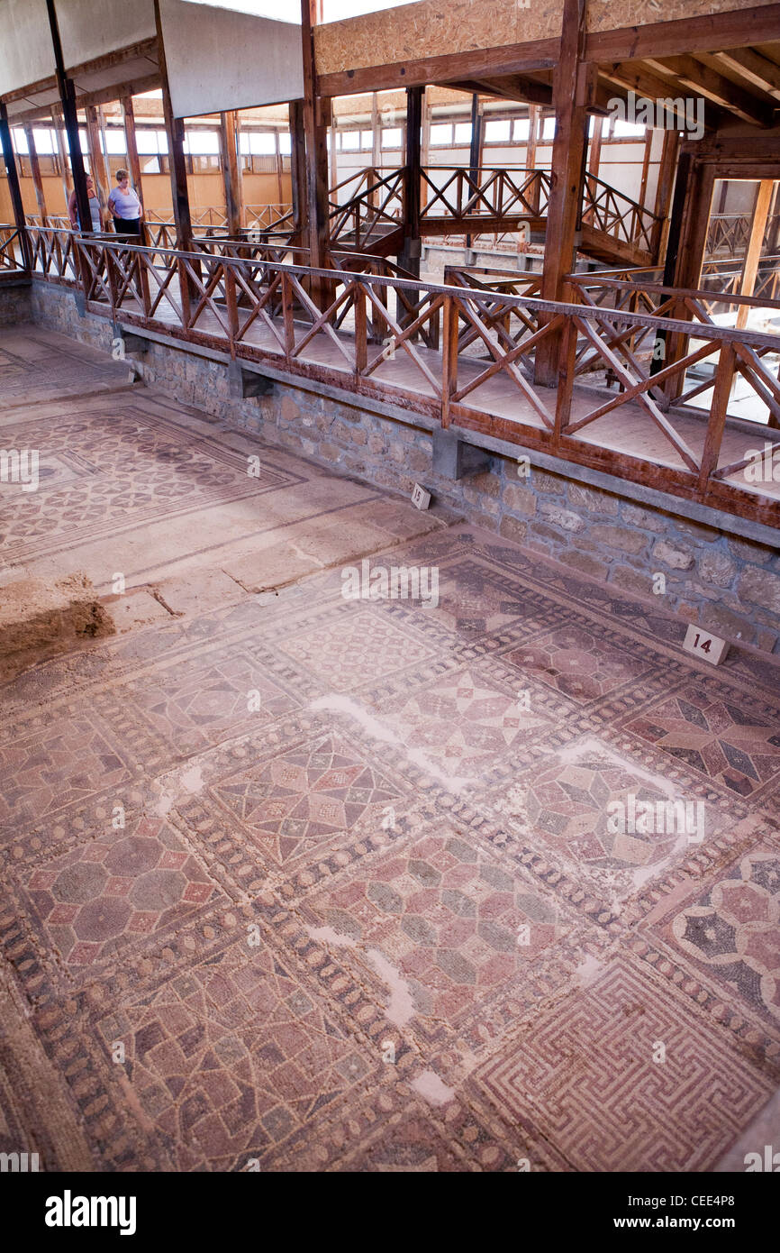 mosaics in the House of Theseus House of Dionysus, Tombs of the kings ...