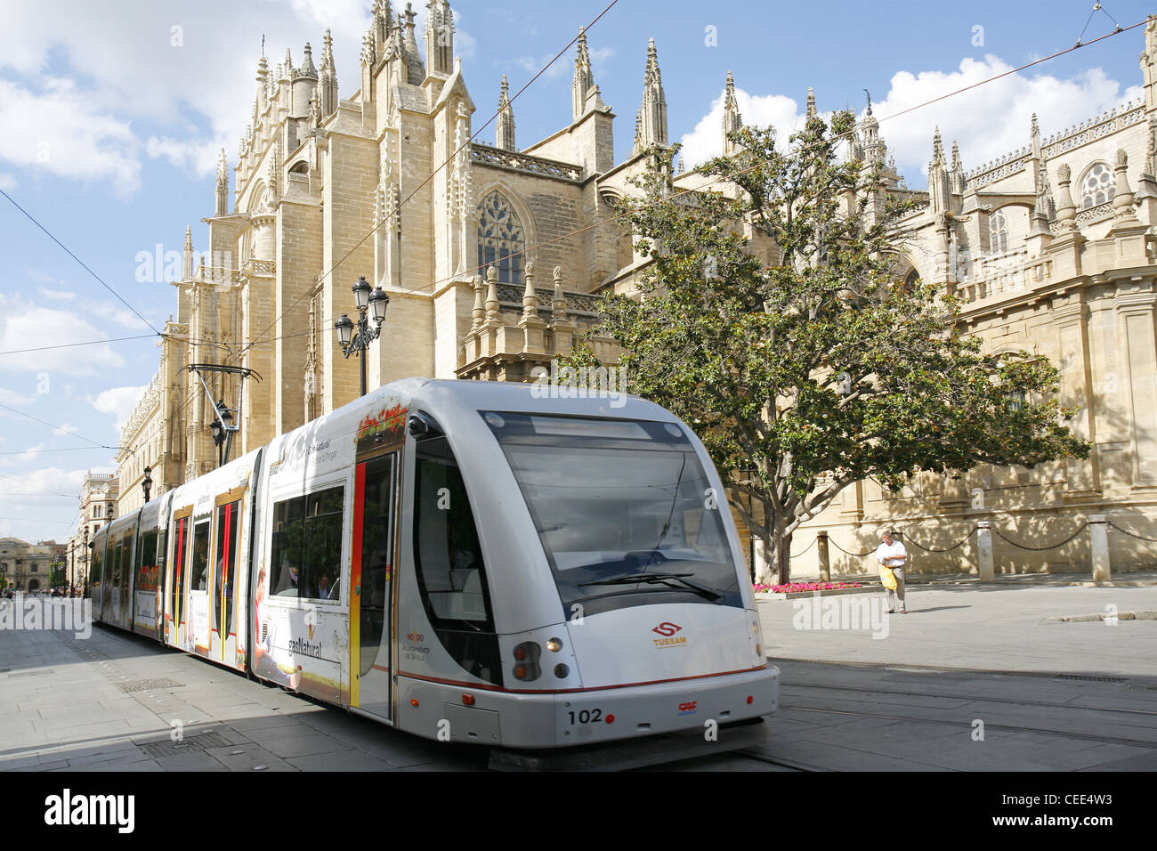 Tramway in seville hi-res stock photography and images - Alamy