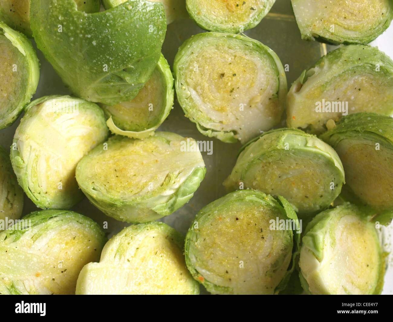 Brussel sprouts mini cabbages vegetables food background Stock Photo ...