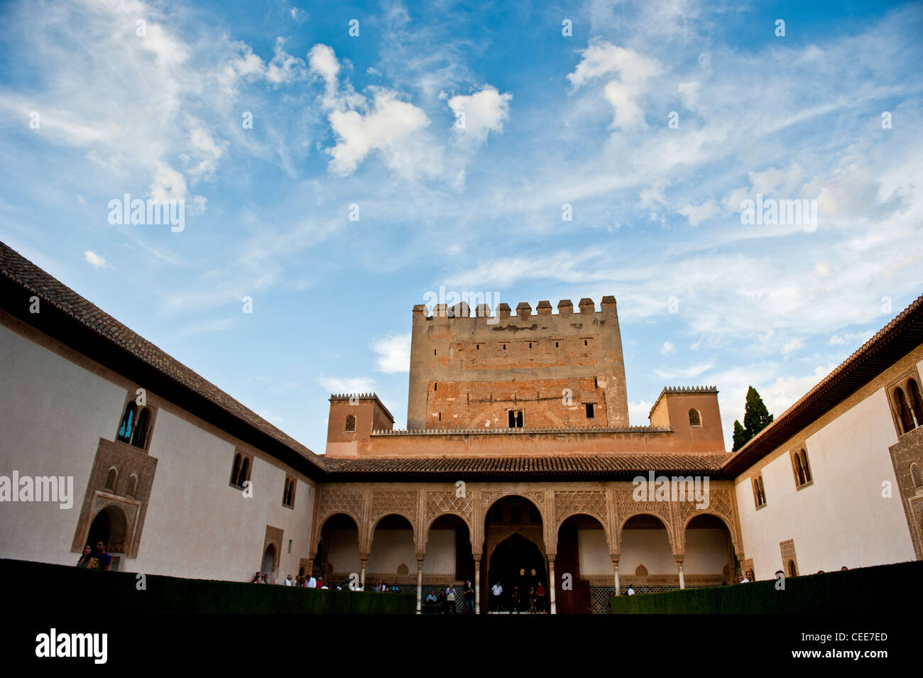 Nasrid Palaces in the Alhambra, Granada, Andalusia, Spain Stock Photo ...