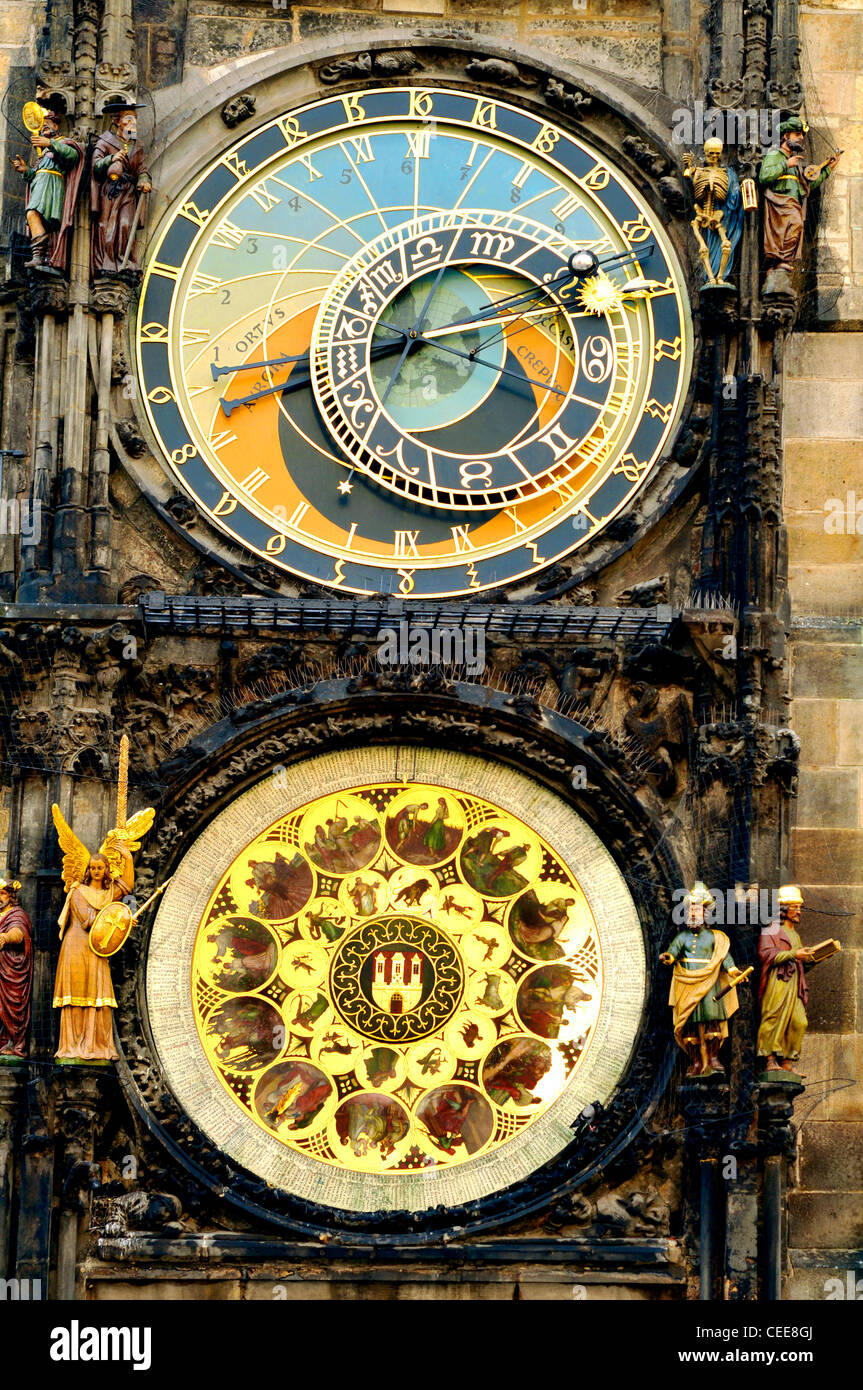Astronomical clock in Prague Stock Photo - Alamy