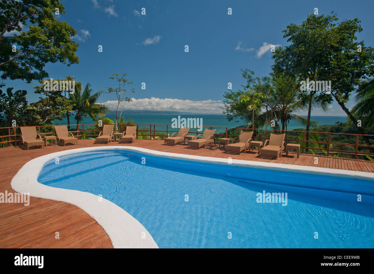 Swimming pool in Costa Rica Stock Photo - Alamy