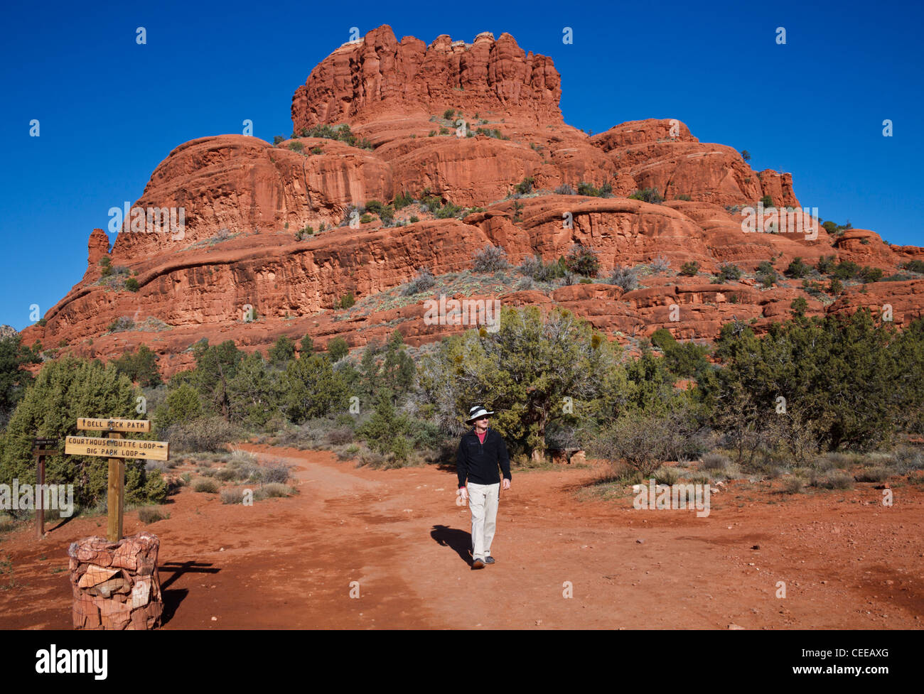 Bell rock hike hiking hiker hi-res stock photography and images - Alamy