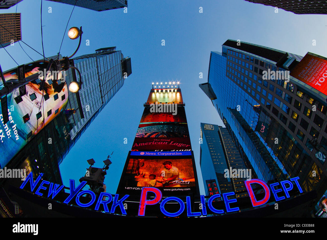 Neon new york police new york city hi-res stock photography and images ...