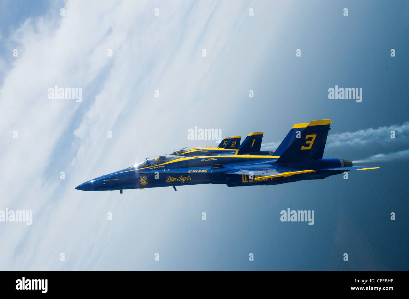 The U.S. Navy flight demonstration squadron, the Blue Angels, performs ...