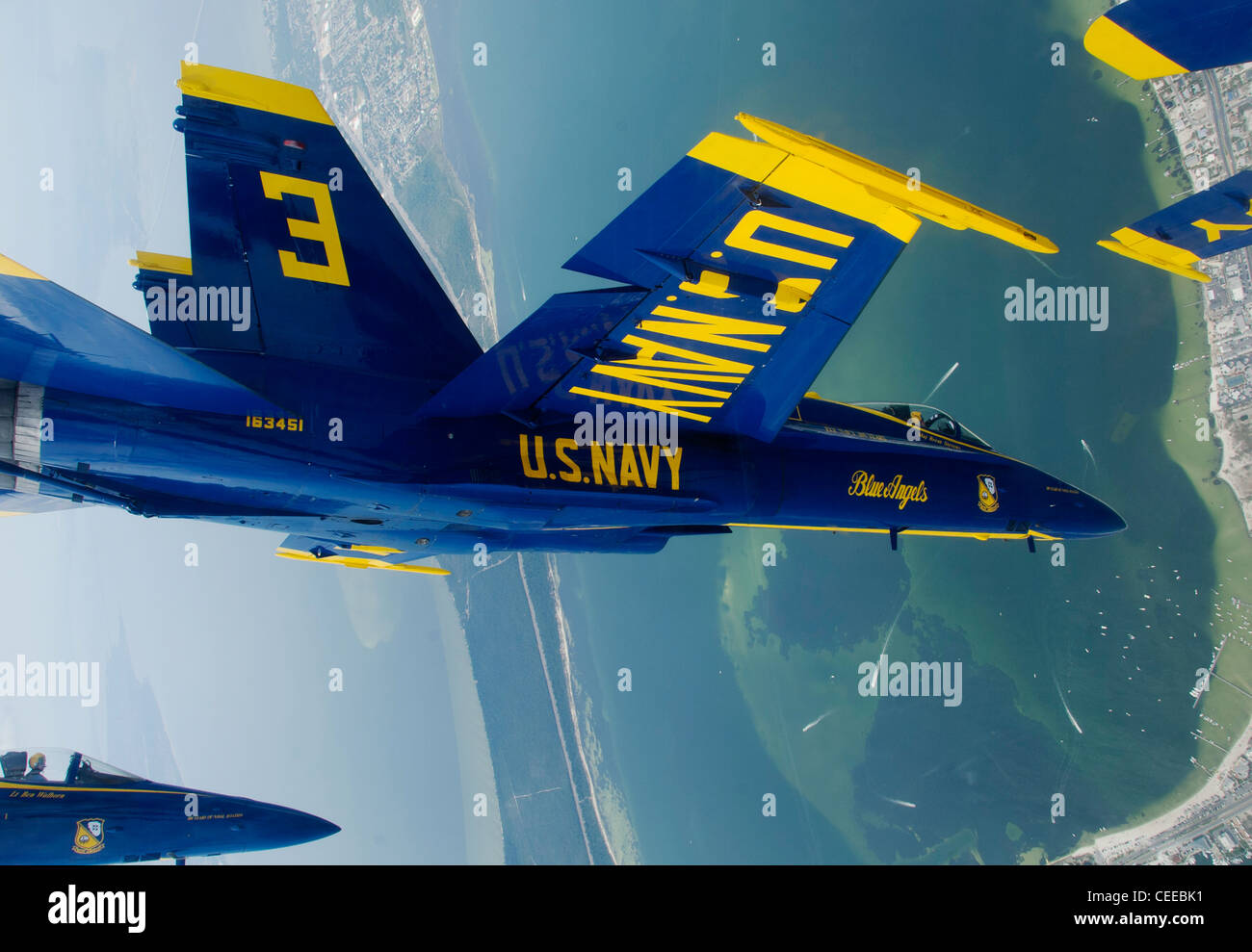 The U.S. Navy flight demonstration squadron, the Blue Angels, perform a ...