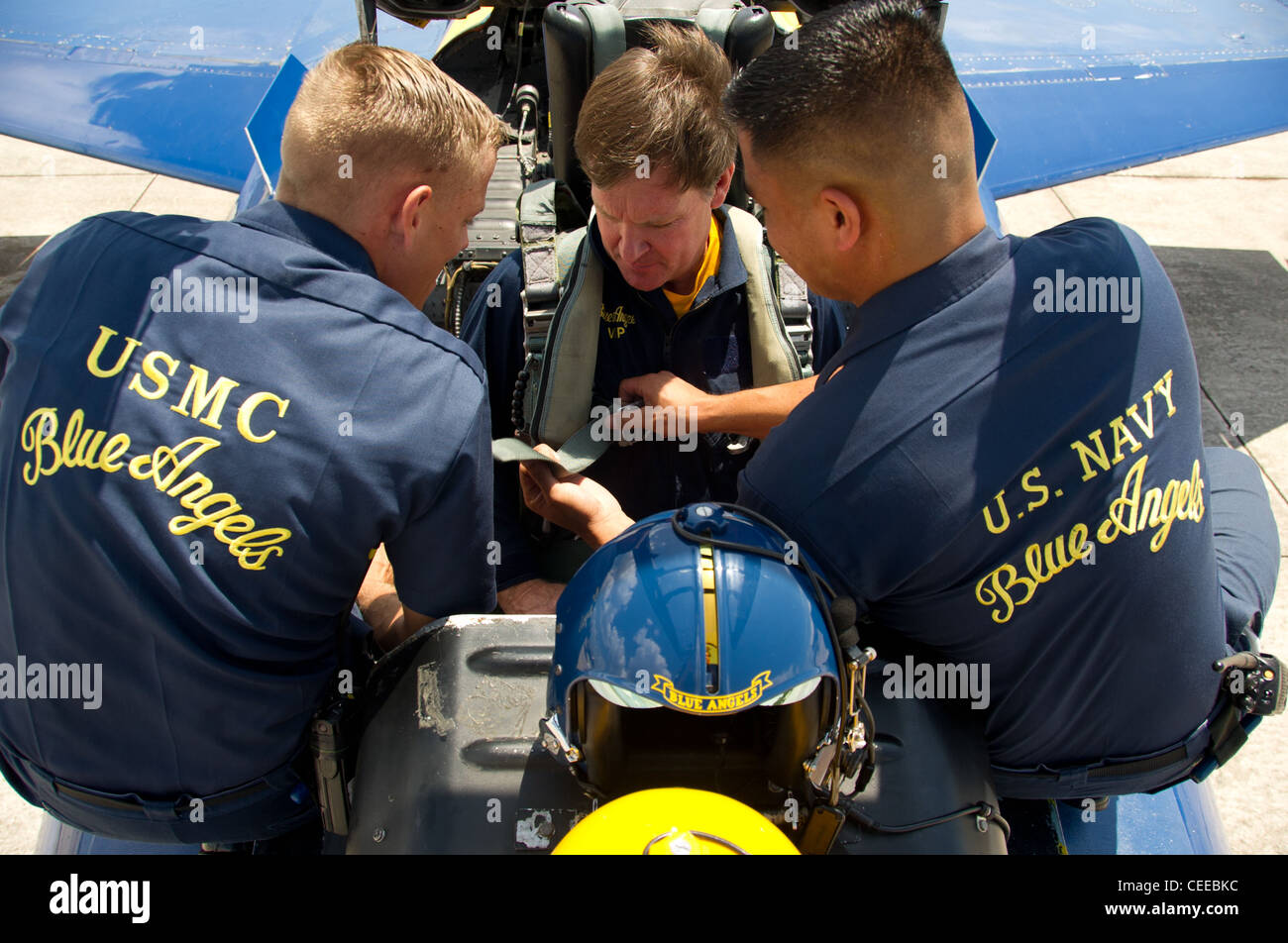 Plane captain for the u s navy flight demonstration squadron hi-res ...