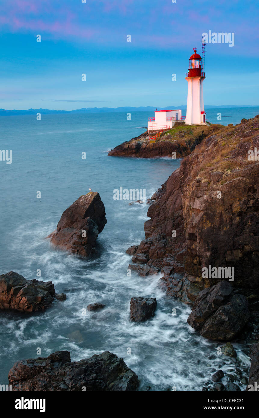 Sheringham Point Lighthouse, Shirley, British Columbia, Canada Stock ...
