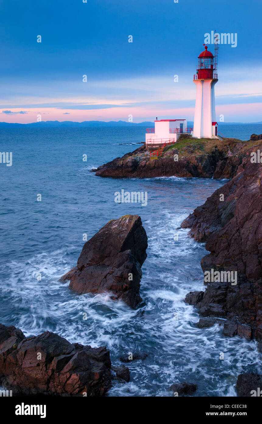 Sheringham Point Lighthouse, Shirley, British Columbia, Canada Stock ...