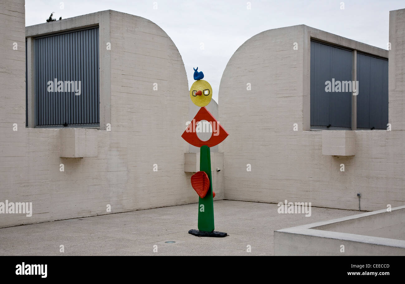 Barcelona, Fundació Joan Miró (Fundación Joan Miró), Miro-Museum Stock ...