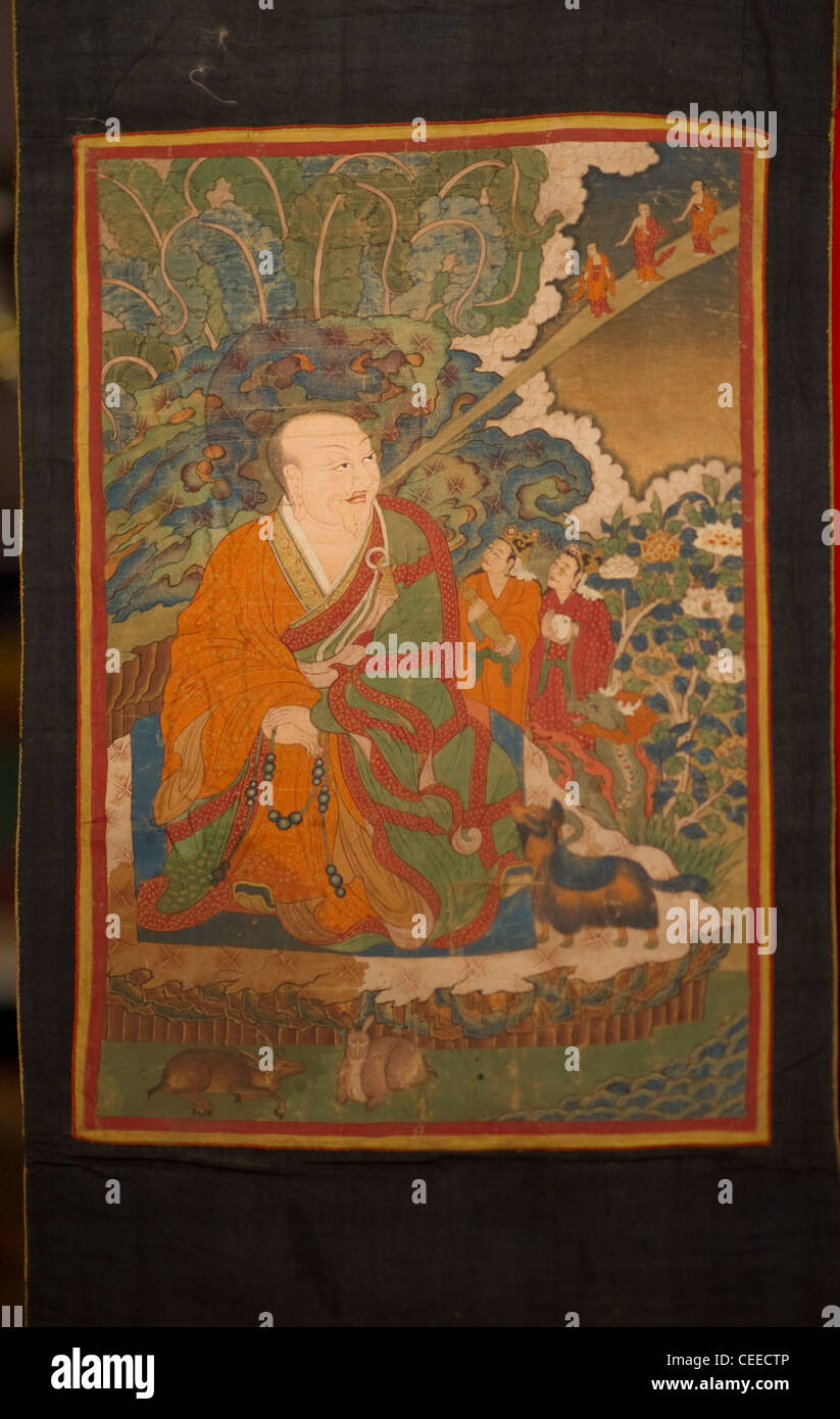 PRE-17TH Century Thangkas or scrolls painted by the monks of Chemrey ...