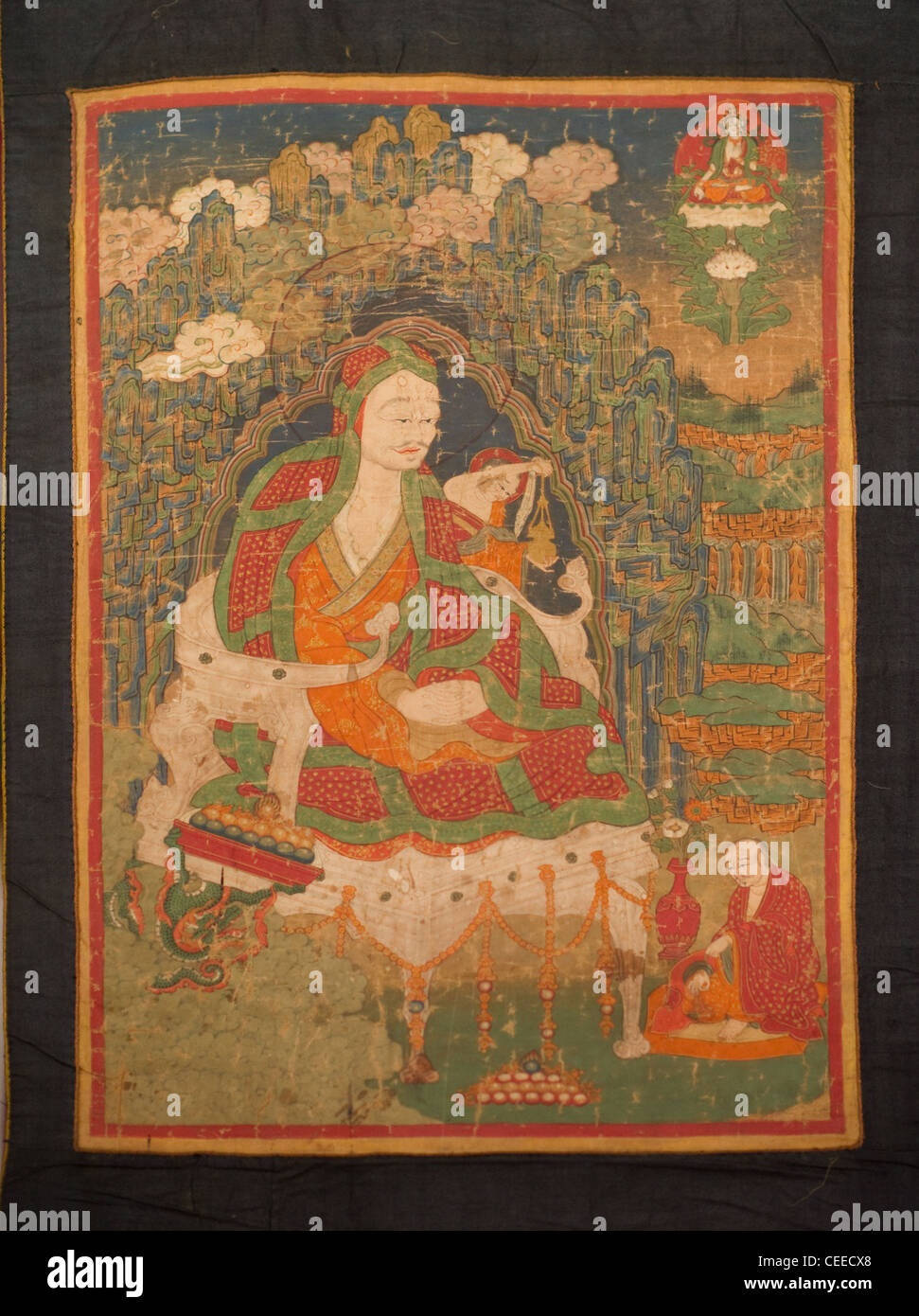 PRE-17TH Century Thangkas or scrolls painted by the monks of Chemrey ...