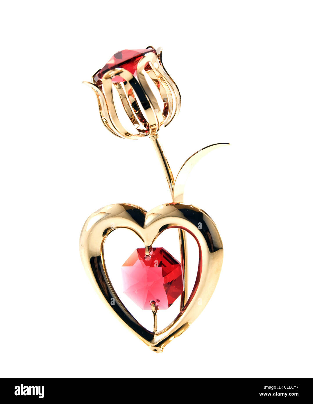 Gold heart shape hi-res stock photography and images - Alamy