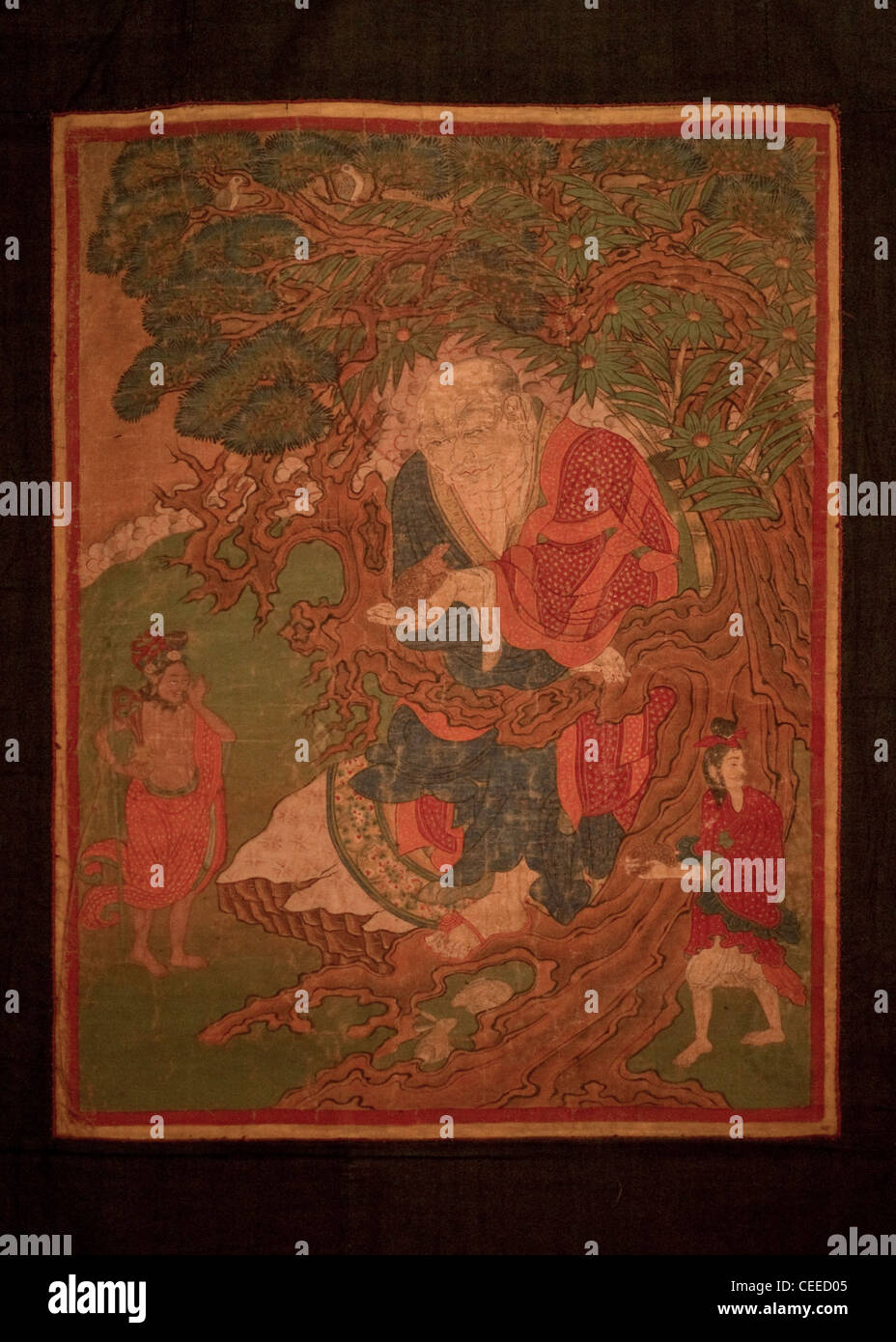 PRE-17TH Century Thangkas or scrolls painted by the monks of Chemrey ...