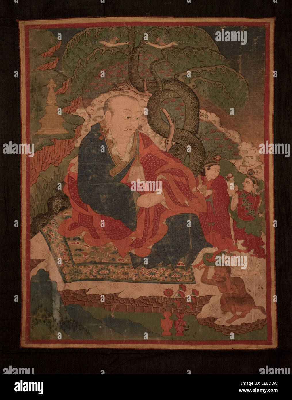 PRE-17TH Century Thangkas or scrolls painted by the monks of Chemrey ...