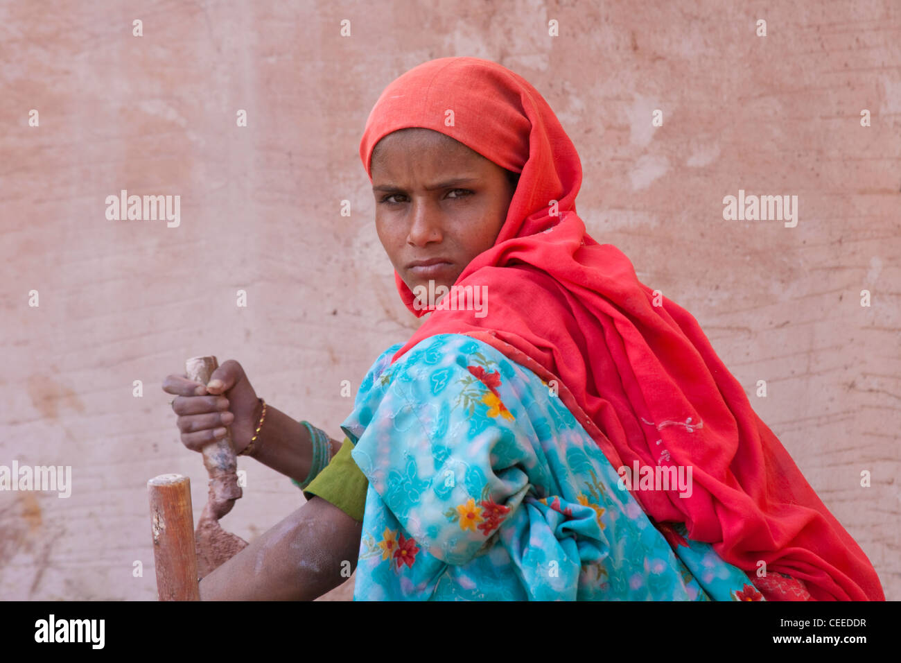 Indian woman, Jaipur, Rajasthan, India Stock Photo - Alamy
