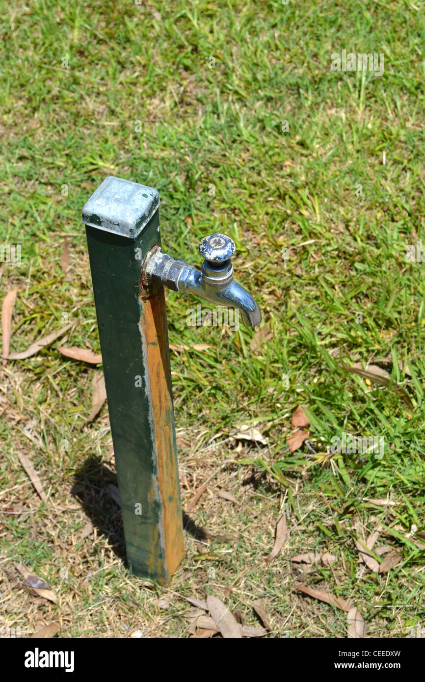 A water tap at a park (faucet Stock Photo - Alamy