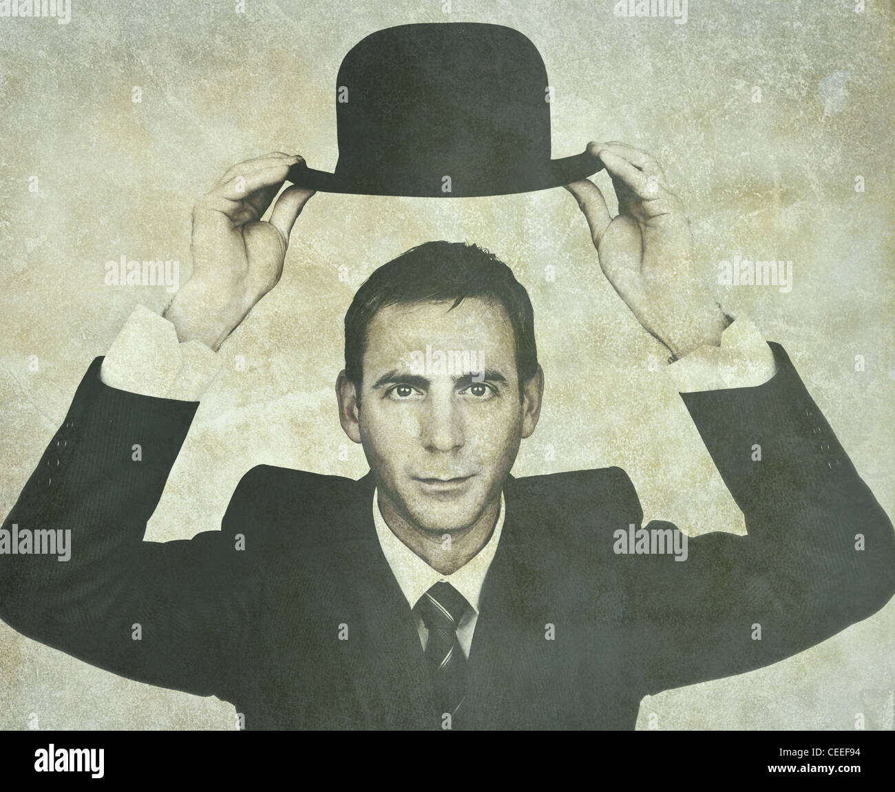 old photo of banker Stock Photo - Alamy