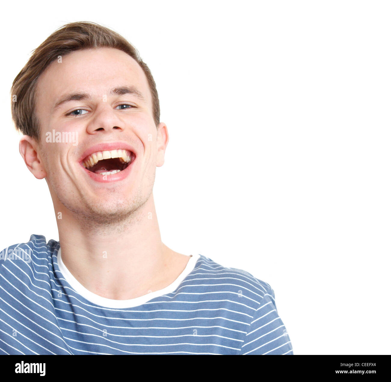 A guy smiling and laughing Stock Photo - Alamy