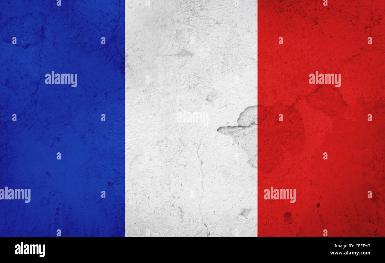 Grunge french flag hi-res stock photography and images - Alamy