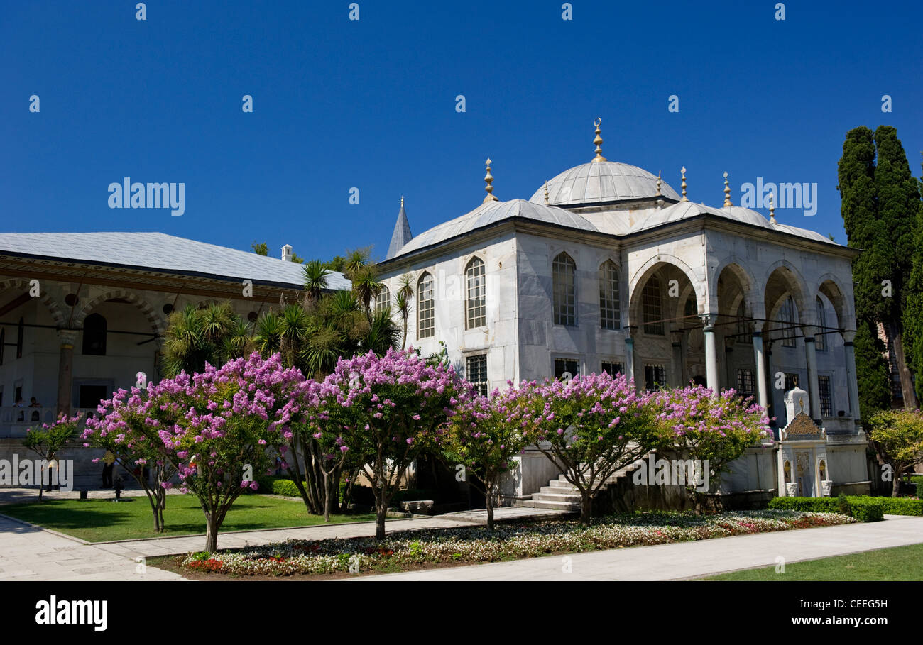 A building set within the Topkapi Palace gardens, Istanbul, Turkey ...