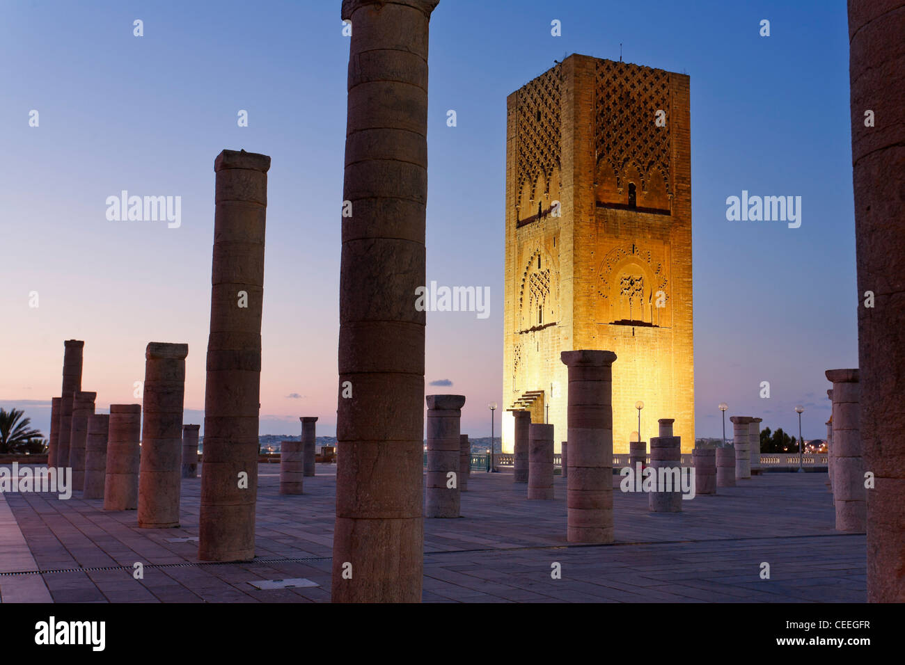 Morocco, Rabat, Hassan Tower Stock Photo - Alamy