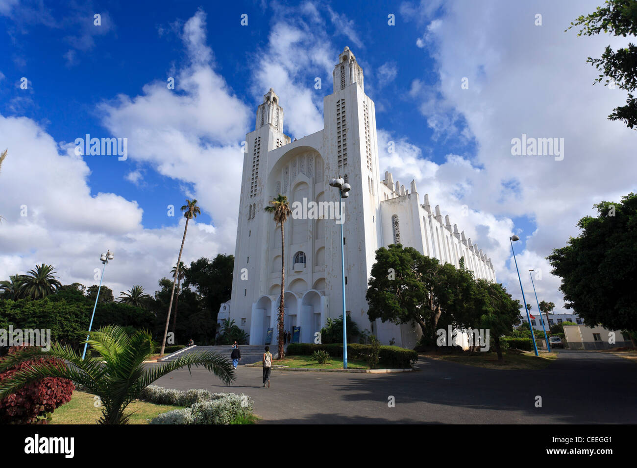 Morocco, Casablanca, Cathedral du Sacre Coeur Stock Photo - Alamy