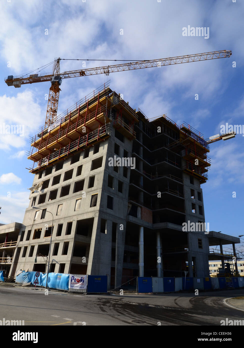 The construction site of skyscraper AZ Tower, the future highest ...