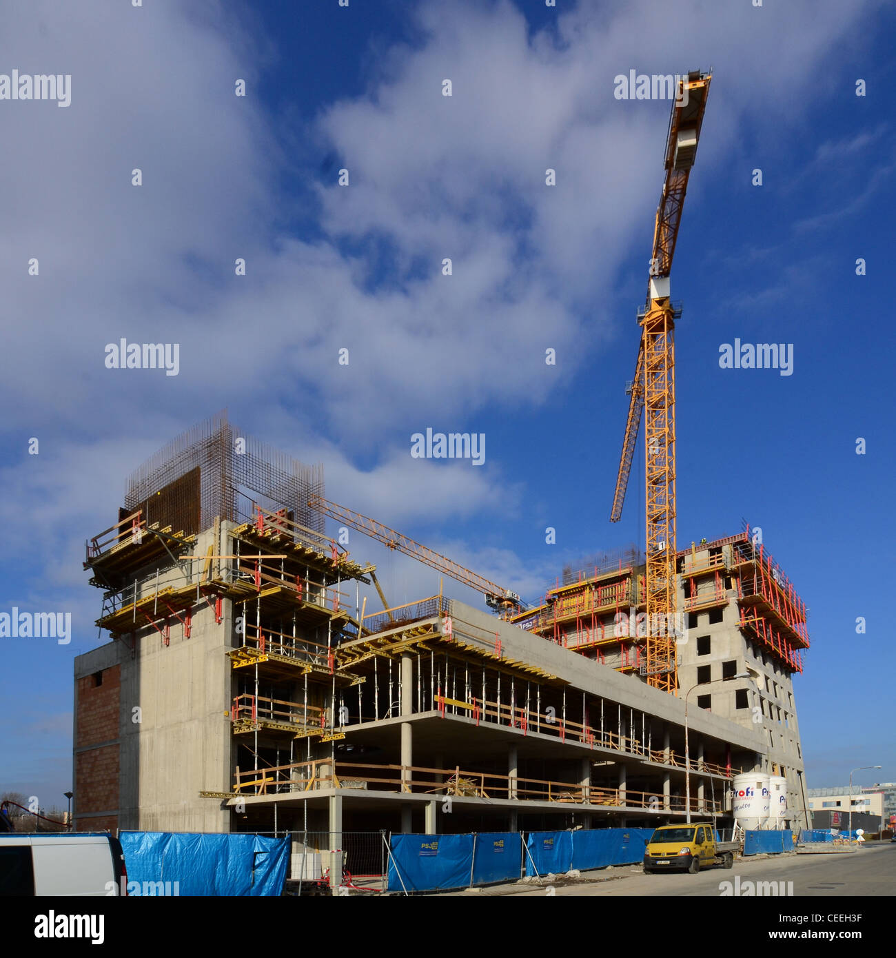 The construction site of skyscraper AZ Tower, the future highest ...