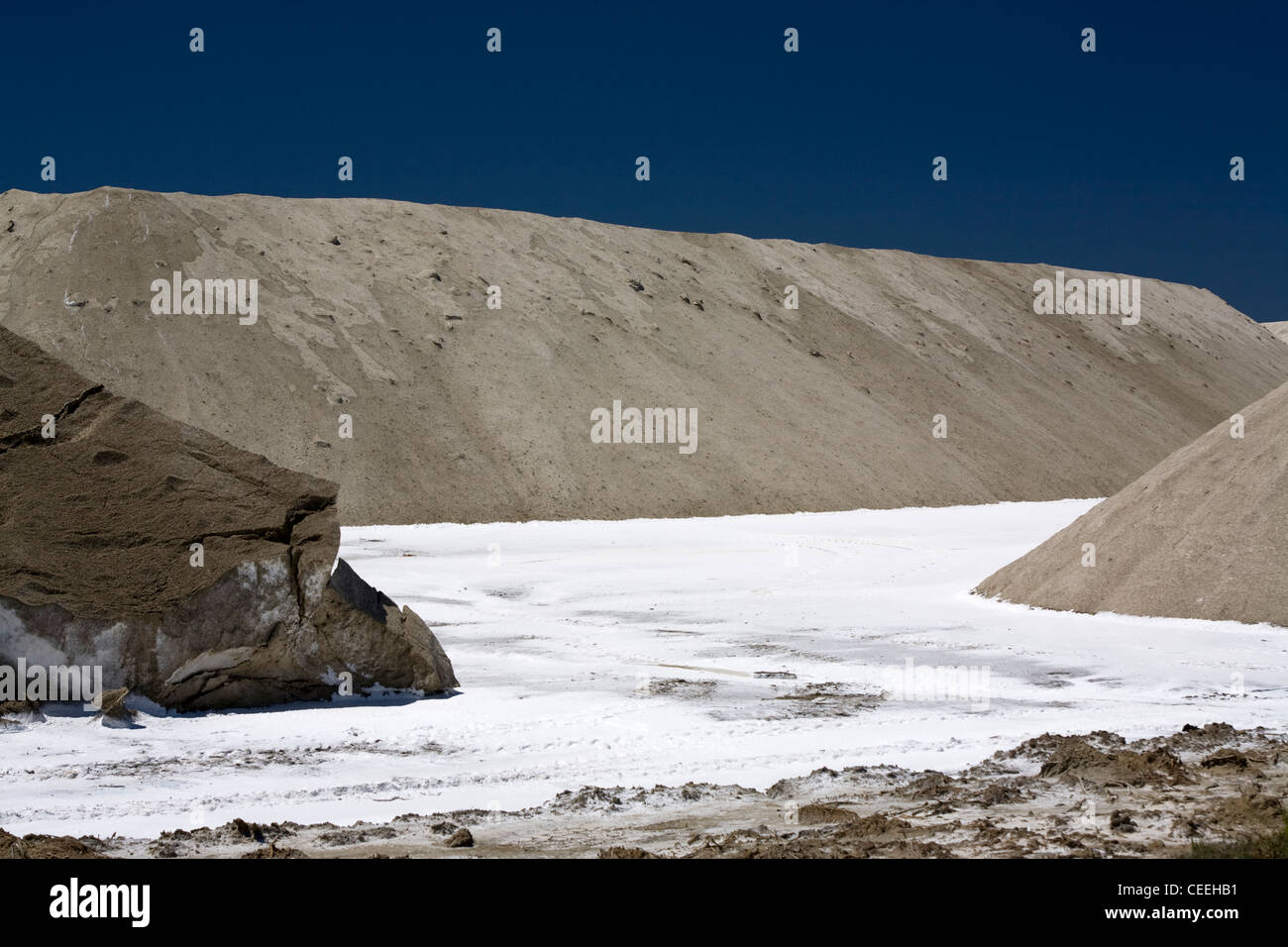 Salt production in Camargue France, Provence Stock Photo - Alamy