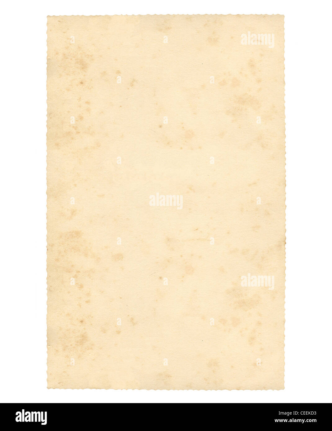 A blank postcard useful as a background - isolated over white ...