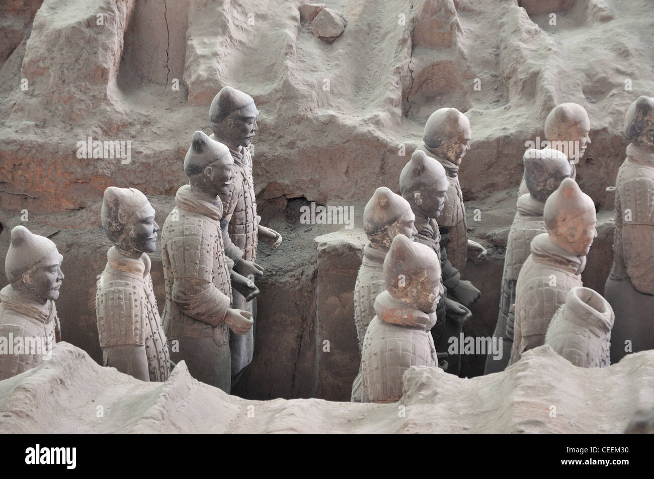China, Xian, Terracotta Warriors, imperial tombs, Mausoleum of the ...