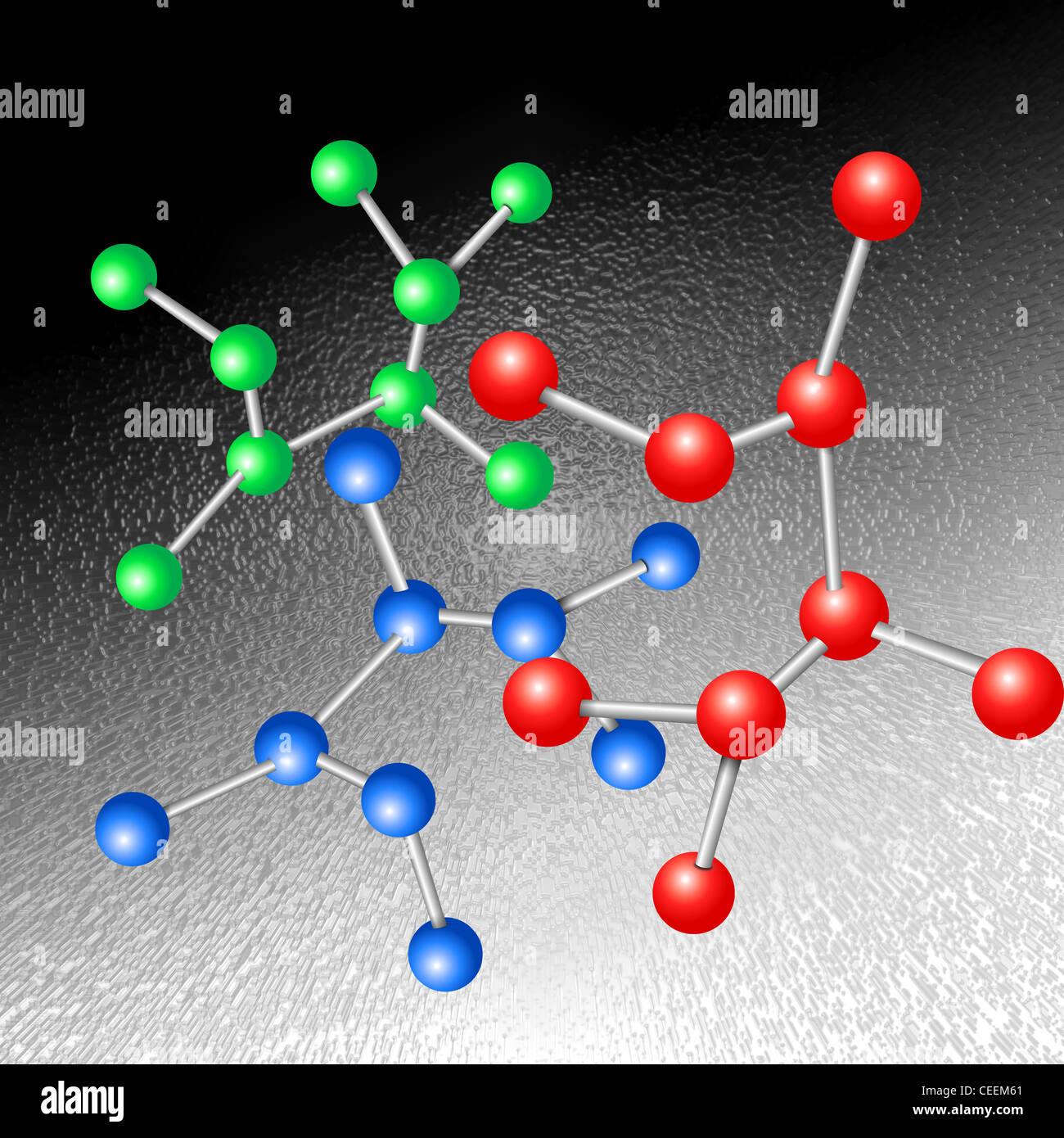 Illustration depicting molecular structure concept Stock Photo - Alamy