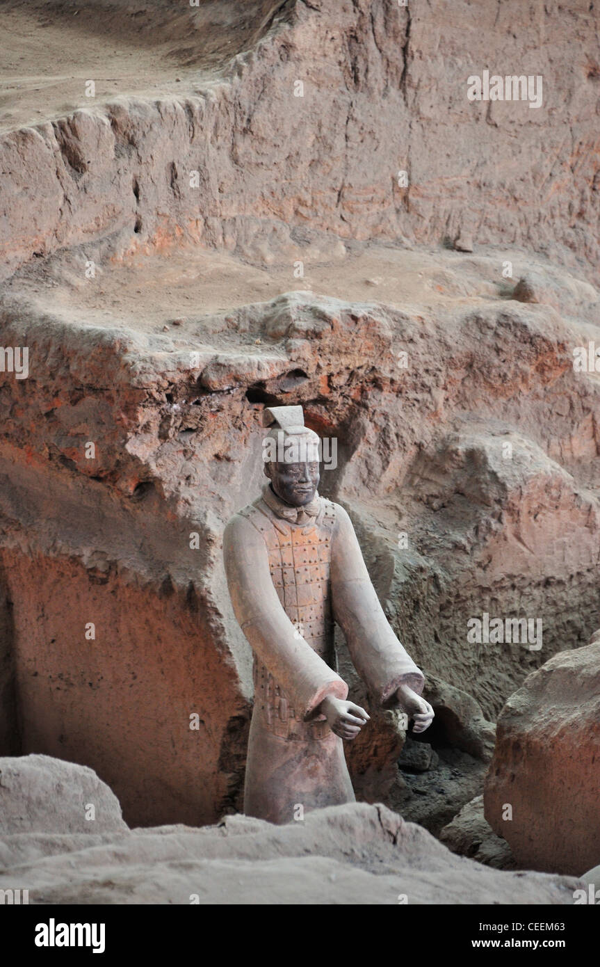 China, Xian, Terracotta Warriors, imperial tombs, Mausoleum of the ...