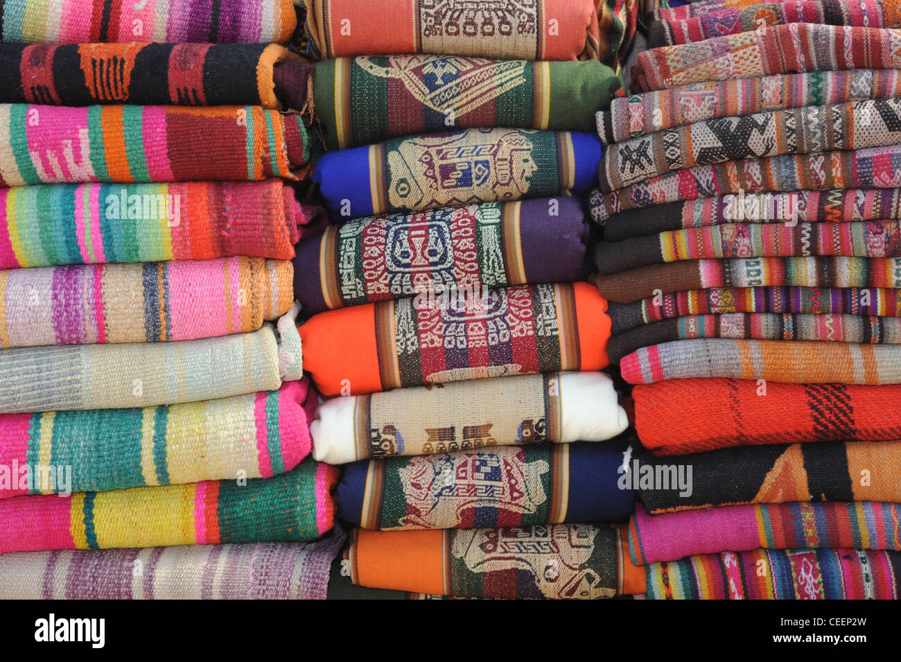 Incas clothing at market of Humahuaca Stock Photo - Alamy