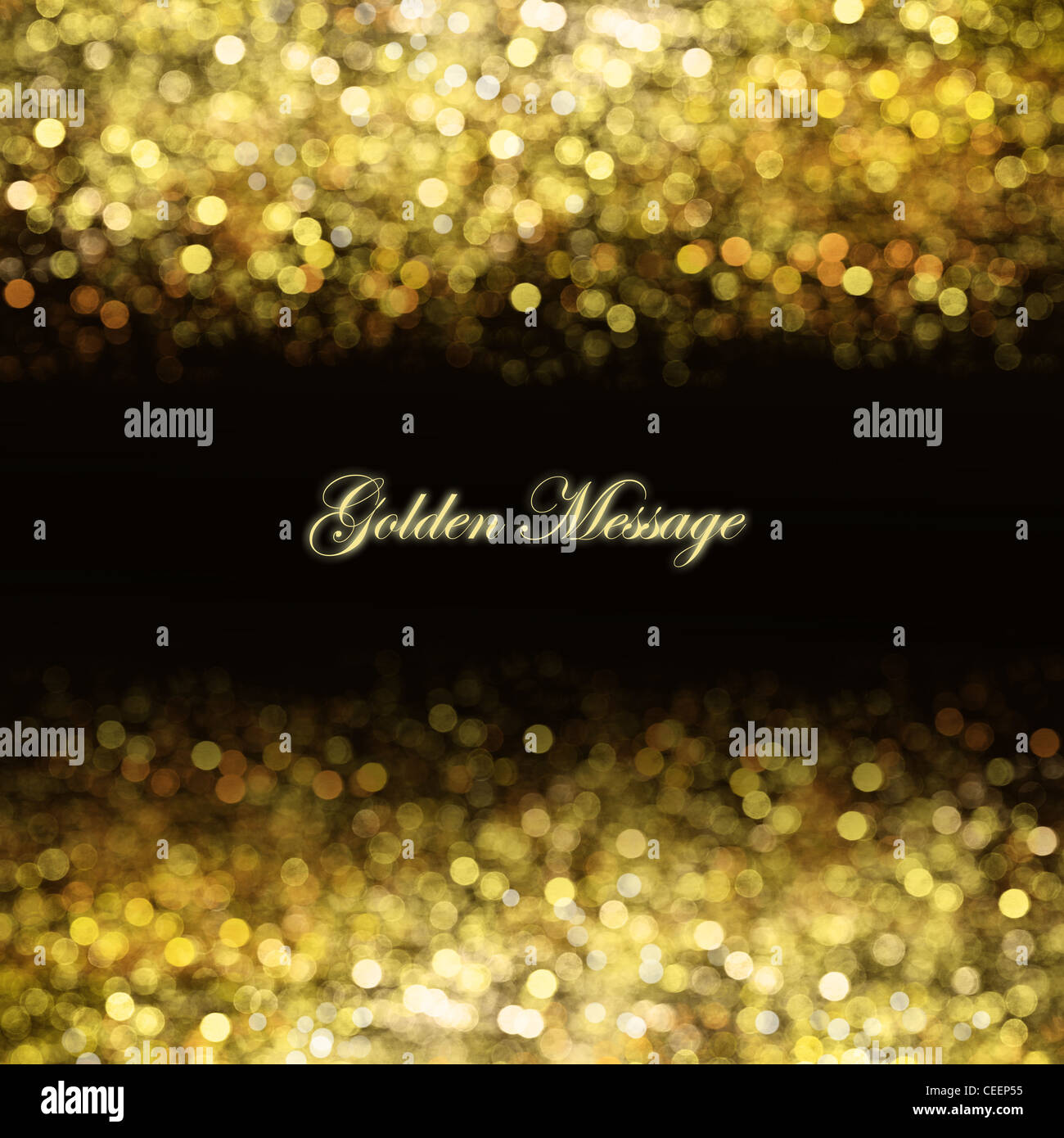 Abstract golden background with place for text Stock Photo - Alamy
