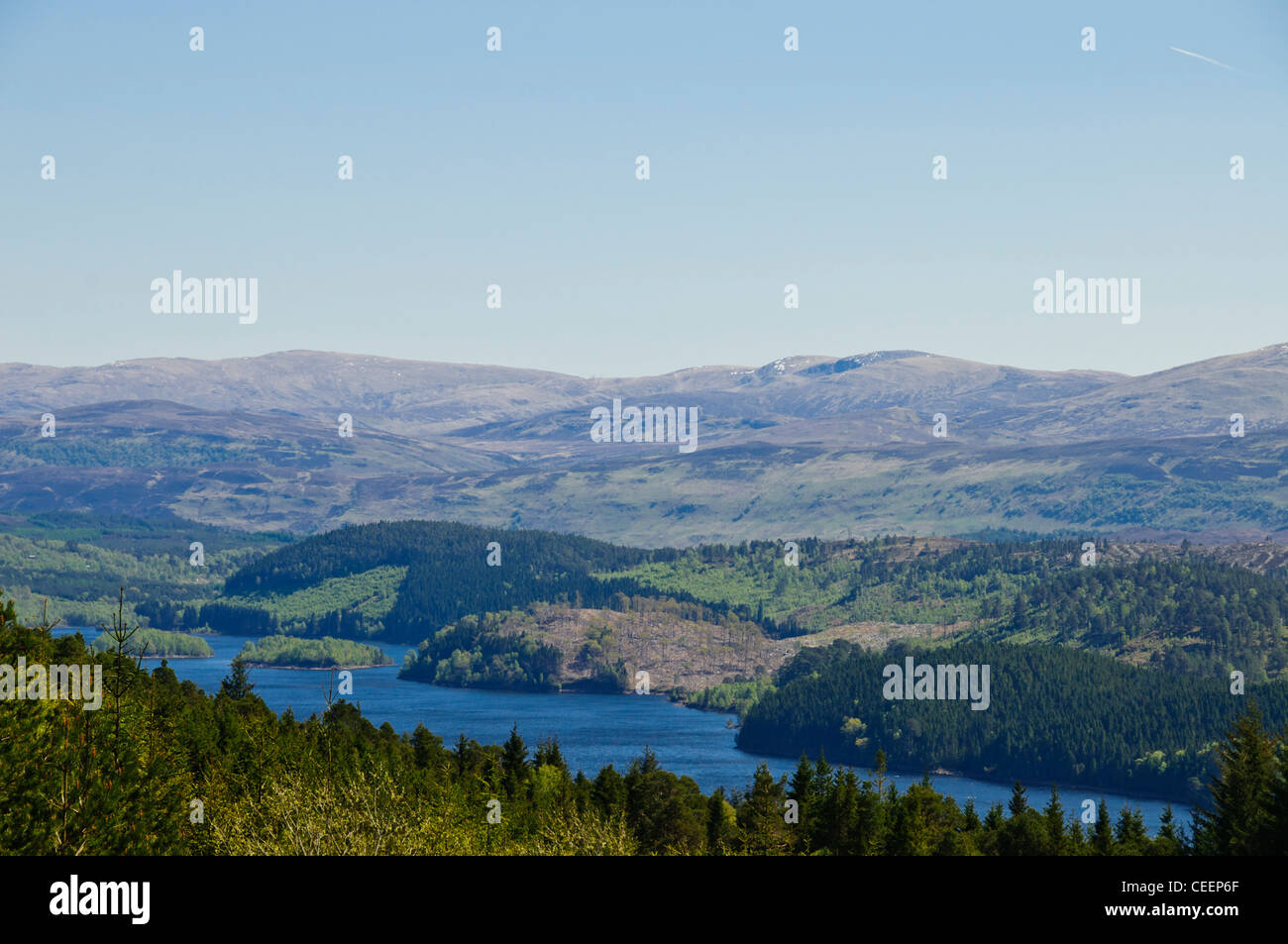 Loch Lochy, Glengarry Forest,Meall Coire,Nan Saobhaidh Mountain 821m,Scottish Highlands,UK Stock ...
