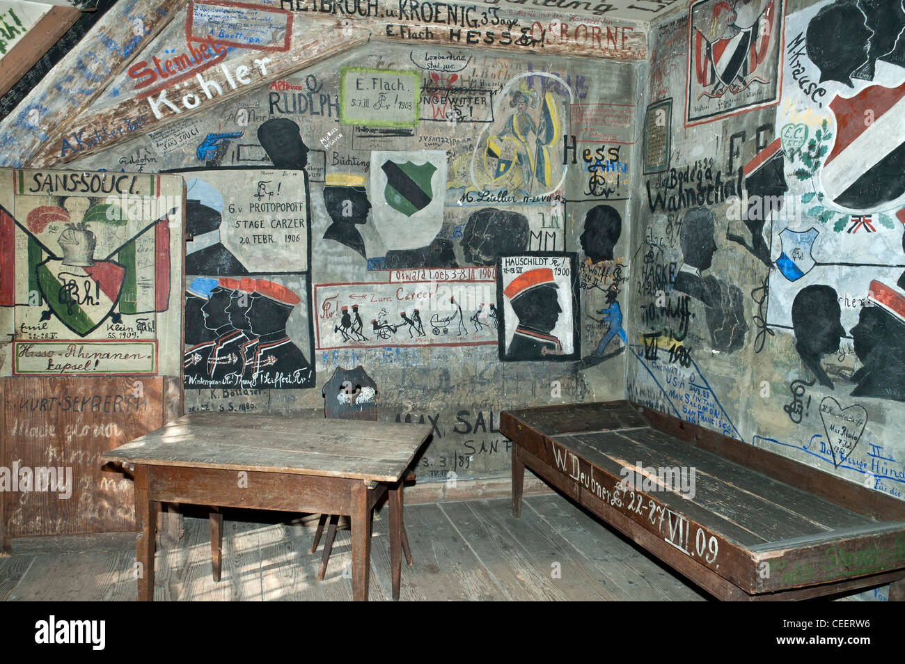 The Students Prison (Studentenkarzer), Heidelberg, Germany Stock Photo ...