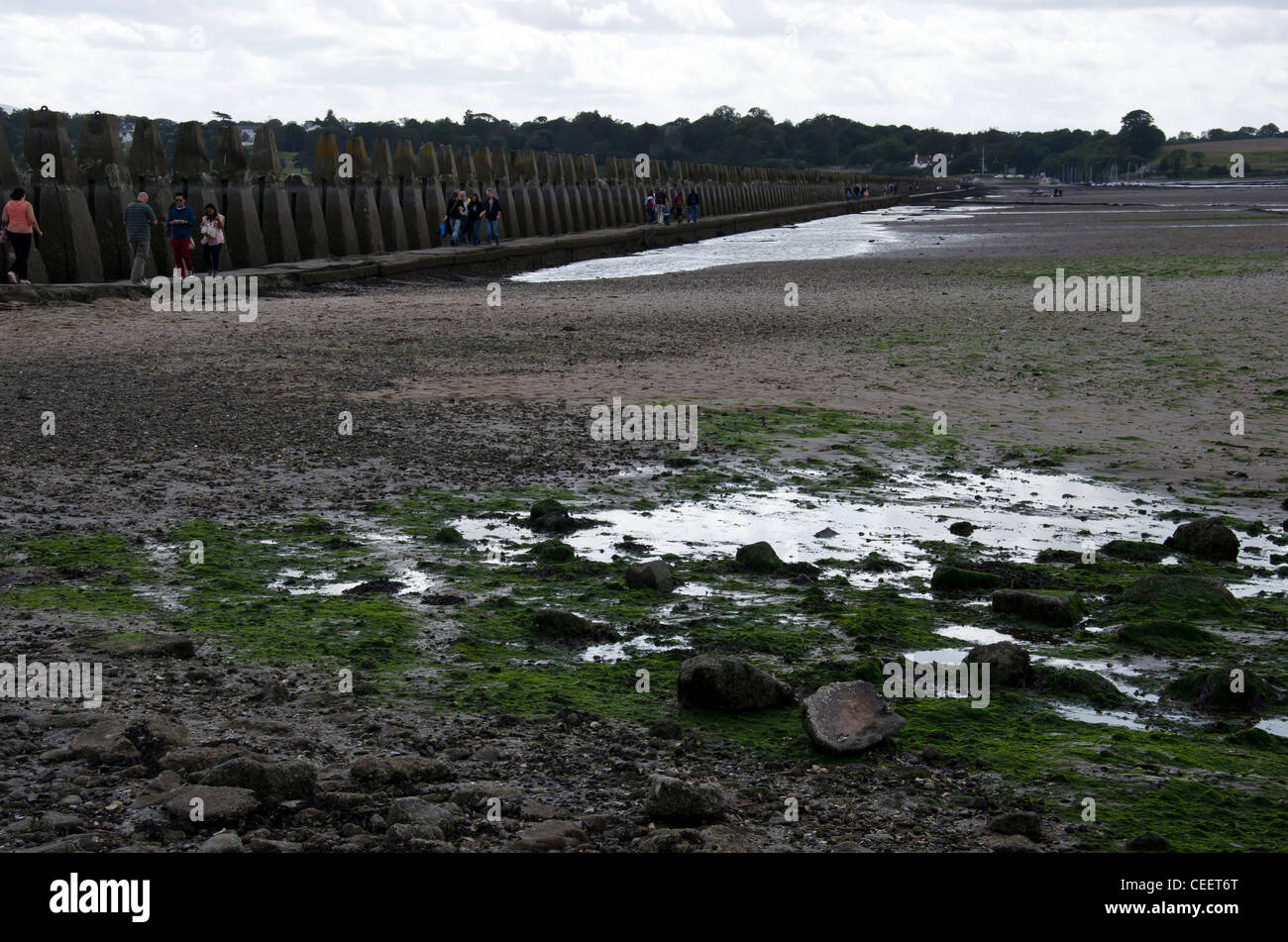 The causeway to Cramond Island, Edinburgh, Scotland Stock Photo - Alamy