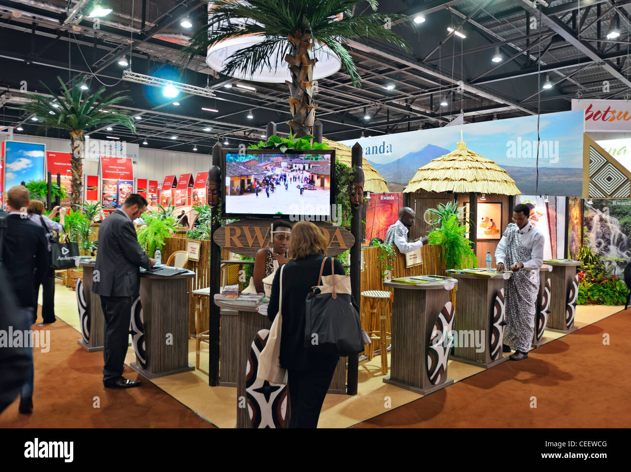 London: "World Travel Market" exhibition, Excel Stock Photo - Alamy
