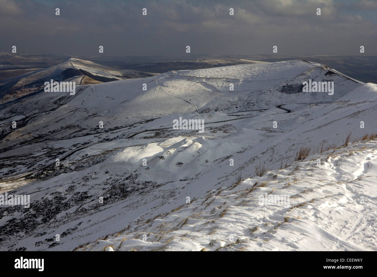 vale of edale from lords seat derbyshire peak district england Stock ...