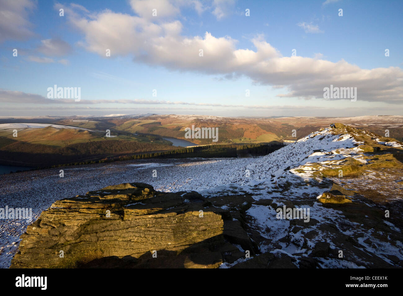view from win hill peak district derbyshire england Stock Photo - Alamy