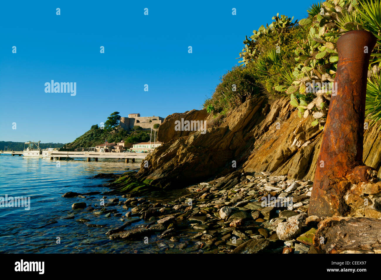 Port Cros Island, Var, Provence, France Stock Photo - Alamy
