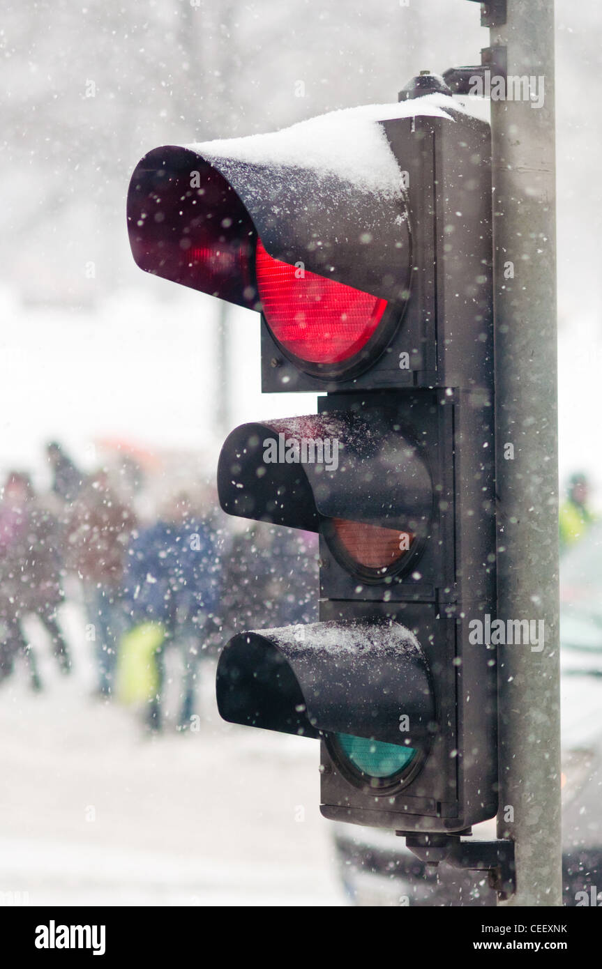 Snow Covered Stop Sign Stock Photos & Snow Covered Stop Sign Stock ...